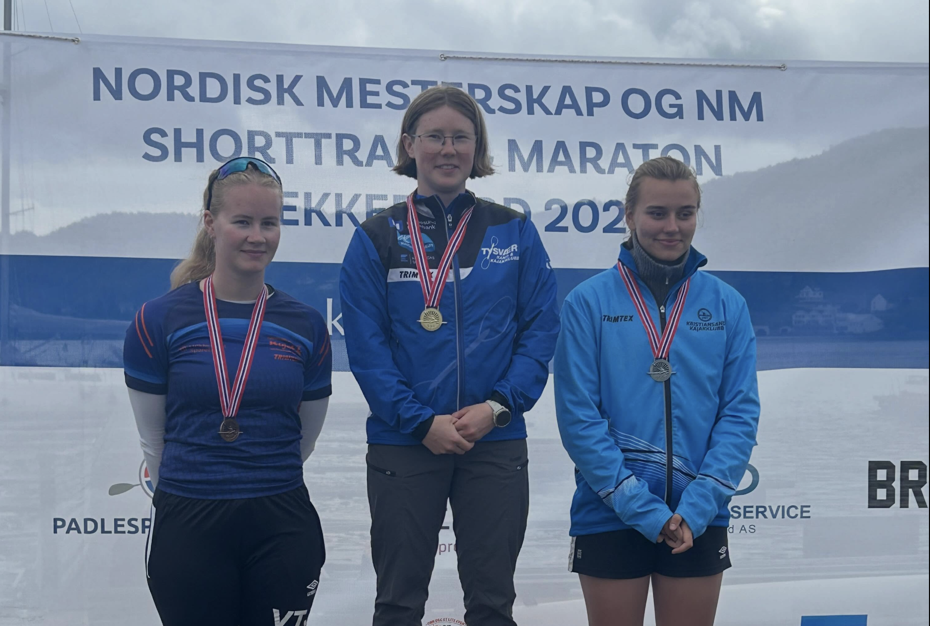 NM-gull til Elise då padlerane storkosa seg i Flekkefjord